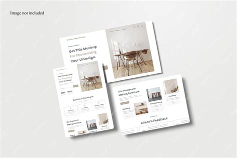 Premium Psd Minimalist Ui Website Mockup For Showcasing Your Design To Clients