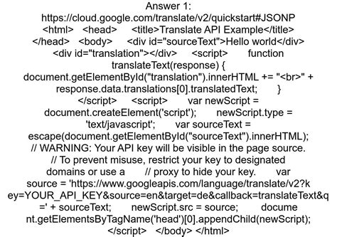 Example For Google Translate API One News Page VIDEO