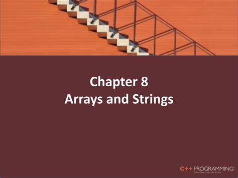Ppt Chapter 8 Arrays And Strings Powerpoint Presentation Free