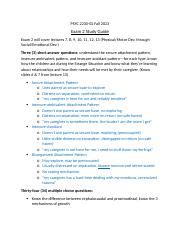 Exam 2 Study Guide Docx PSYC 2230 02 Fall 2023 Exam 2 Study Guide