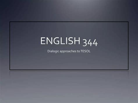 English 344 Dialogism Pptx