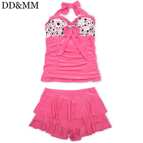 Ddandmm Bikini Swimwear Women Swimsuit 2017 Sexy Push Up Tankini Set Vintage High Waisted Bathing