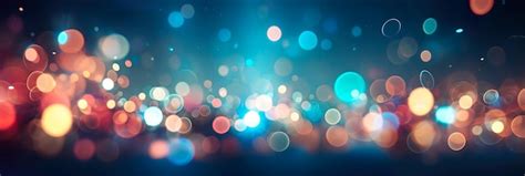 Premium Photo Bokeh Lights In Various Shapes And Sizes Creating A Dynamic And Playful