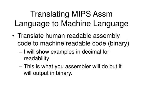 Ppt Mips Assembly Tutorial Powerpoint Presentation Free Download