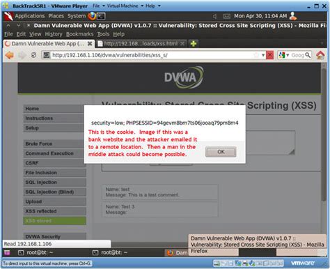 Damn Vulnerable Web App Dvwa Lesson 9 Cross Site Scripting Xss
