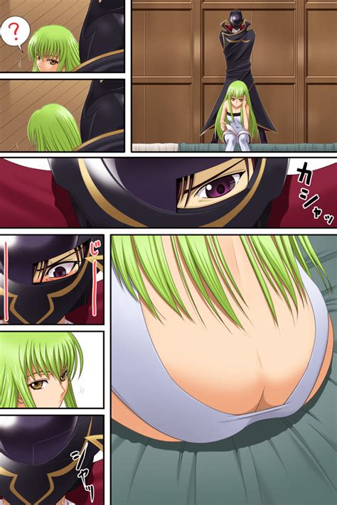 Rule 34 40010prototype Ass Ass Cleavage Blush Butt Crack C C Code Geass Comic Green Hair