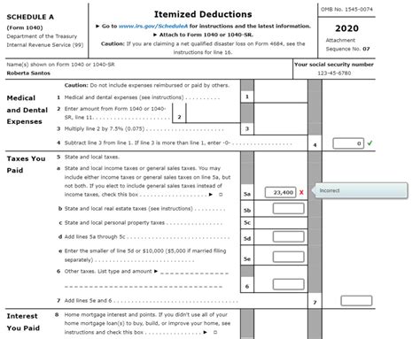 Omb No 1545 0074 Schedule A Itemized Deductions Form 1040 Go