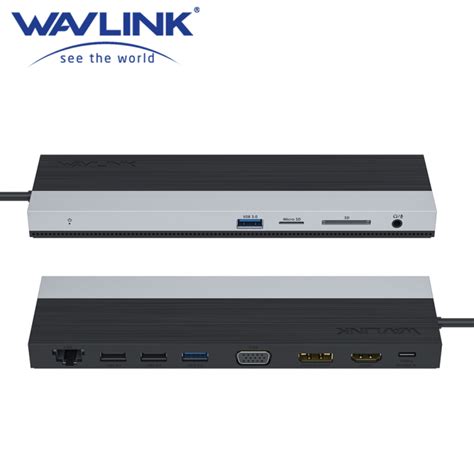 Wavlink Usb C Hub In Docking Station Plug And Play Triple Display Adapter With Hdmi Display
