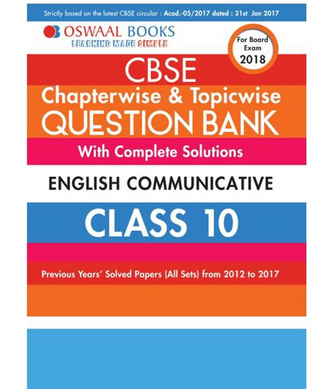 Oswaal Cbse Chapterwise And Topicwise Question Bank With Complete