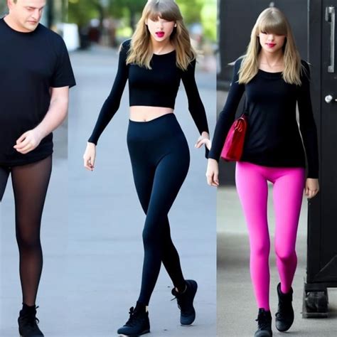 Taylor Swift Wearing Leggings And Cameltoe