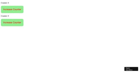 React Codesandbox React Codesandbox