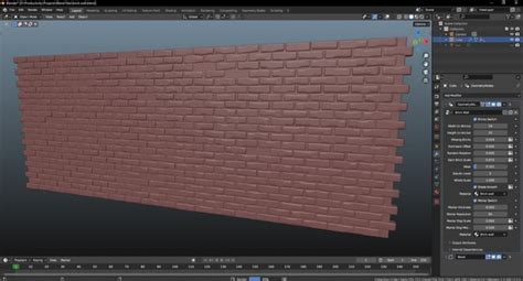 update on procedural brick wall r blender