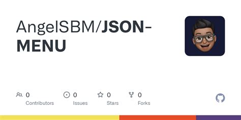 Github Angelsbmjson Menu