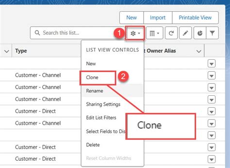 How To Clone A List View In Salesforce