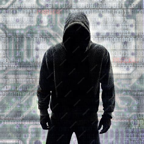 Premium Photo Hacker In Silhouette And Binary Codes