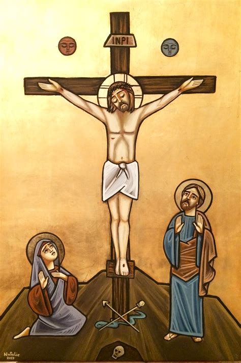 The Crucifxion Coptic Icon Coptic Orthodox Icon Coptic Art