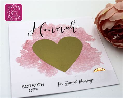 Will You Be My Bridesmaid Scratch Off Greeting Card Personalised