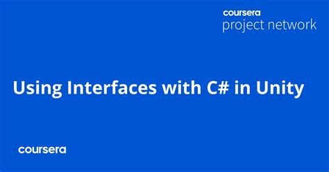 Using Interfaces With C In Unity Coursya