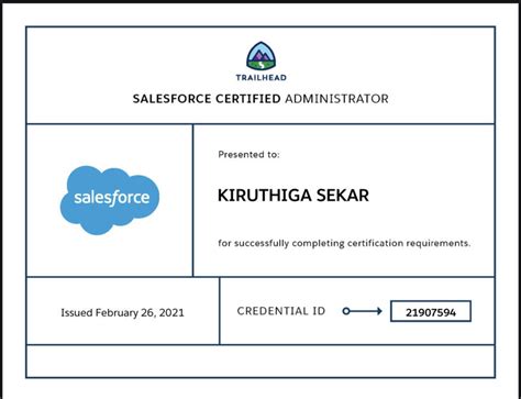 Kiruthiga S On Linkedin Salesforcecertified Salesforceadmin