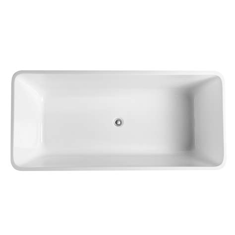 Bathroom Gloss White Freestanding Bathtub Initial Tiles And Bathroom