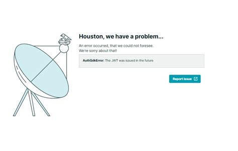 Unable To Sign Into Planet Explorer Authsdkerror The Jwt Was Issued