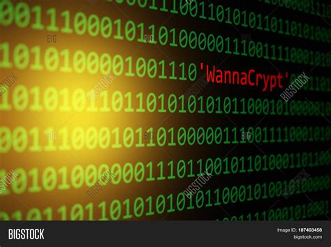 wannacrypt binary code image and photo free trial bigstock