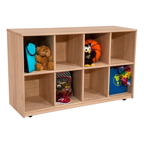Maple Eight Section Cubby Unit School Outfitters