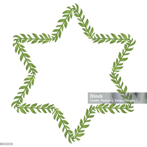 육각형 모양 녹색 잎 꽃 프레임 화 환 프레임 그림 벡터 사진 프레임 꽃 테두리 장식 식물 가지 요소 우승자 상 0명에 대한 스톡 벡터 아트 및 기타 이미지 Istock