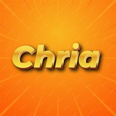 Premium Photo Chria Text Effect Gold  Attractive Background Card