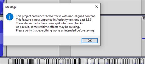 Audacity Failed To Read From A File In D Error After An Update Windows Audacity Forum