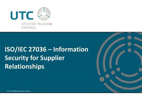 ISO IEC 27036 â Information Security for Supplier Build Security In
