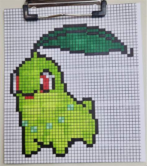 Chikorita Pixel Art Pixel Art Pokemon Art