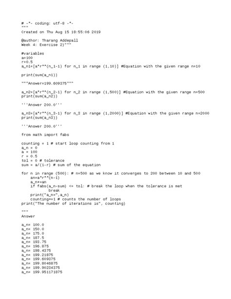 Week 4 Ex1 Python Coding Utf 8 Created On Thu Aug 15 1855