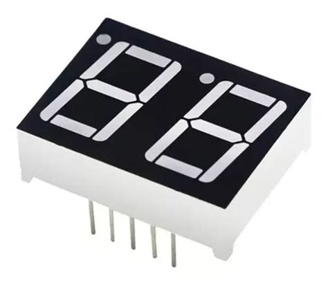 5 X Display 2 Digitos 7 Segmentos Vermelho Catodo Comum Mercadolivre