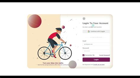 How To Create Modern Login And Register Form Using Html Css And Javascript
