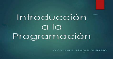 Introducción A La Programaciómxpaginasuamdescargas