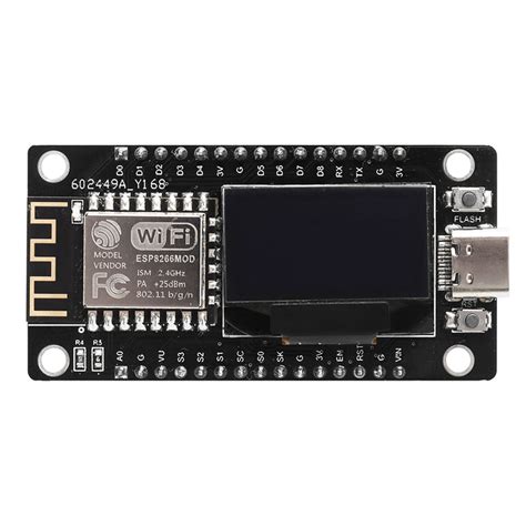 nodemcu esp8266 geliştirme kartı 0 96 İnç oled ekranlı ch340 esp 12e wifi modülü micro usb