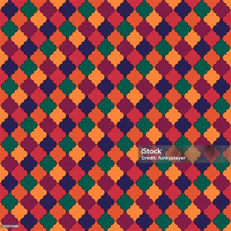 매끄러운 패턴 오지 타일 장식 동양 전통 장식 반복 된 등불 모양 모자이크 벽지 타일 모티프 기하학적 디지털 종이 민족 섬유