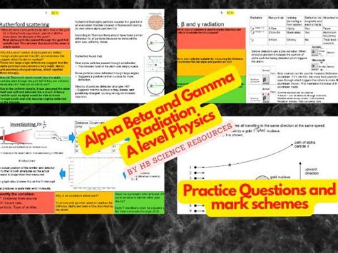 Alpha Beta And Gamma Radiation A Level Physics Teaching Resources