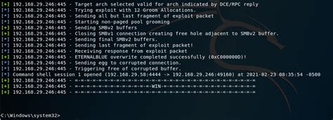 github eesshq cve 2017 0144 etneralblue ms17 010 remote code execution