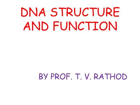 Chromosome Structure And Function Pptx