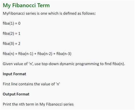 Solved My Fibanocci Term Myfibonacci Series Is One Which Is