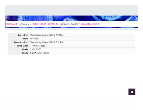 Graded Quiz Unit 3 Attempt Review Started On Wednesday 26 April 2023 733 Pm State Finished