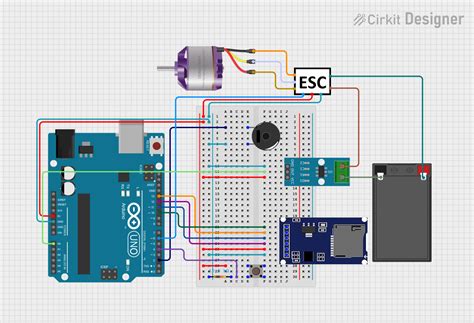 Arduino Uno Controlled Brushless Motor With Sd Data Logging And Buzzer