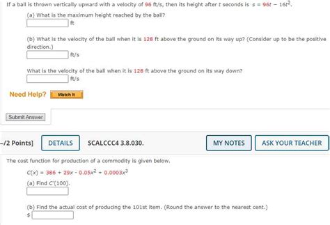 Solved Graphs Of The Velocity Functions Of Two Particles Are