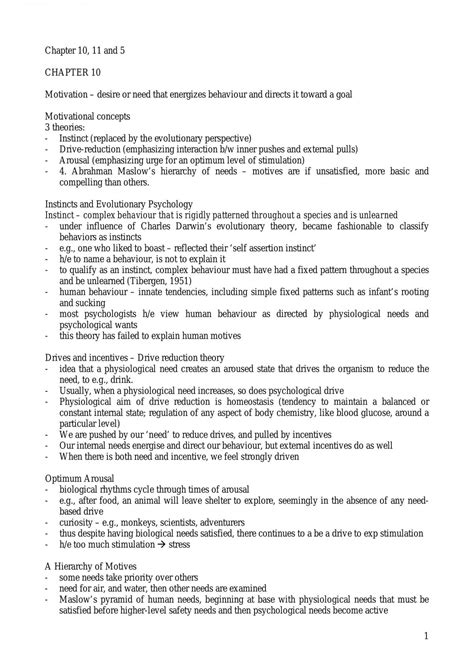 Psych Notes From The Textbook Psyc1011 Psychology 1b Unsw Thinkswap