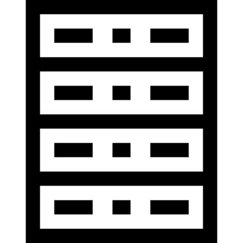 Server Basic Straight Lineal Icon Server Basic Straight Lineal Icon