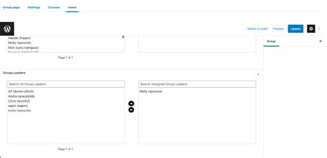 using messaging with learndash groups honors wp