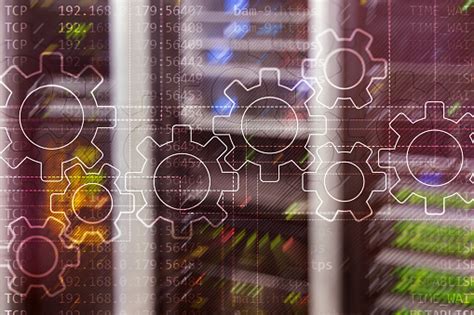 기어 메커니즘 디지털 변환 데이터 통합 및 디지털 기술 개념 0명에 대한 스톡 사진 및 기타 이미지 0명 공장 산업 건물 공학 Istock