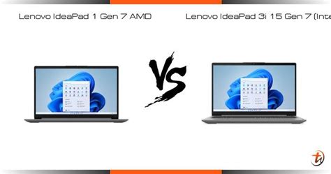 Banding Lenovo Ideapad Gen Amd Dan Lenovo Ideapad I Gen Intel Spesifikasi Dan